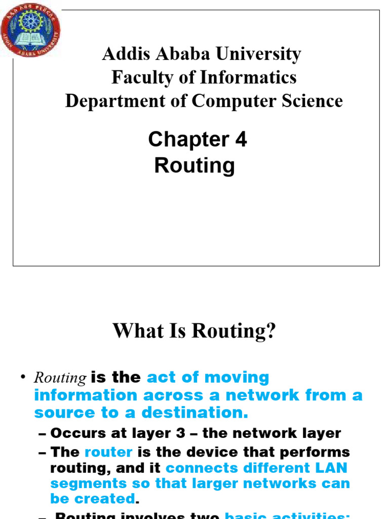Chapter 4 | Download Free PDF | Routing | Computer Network