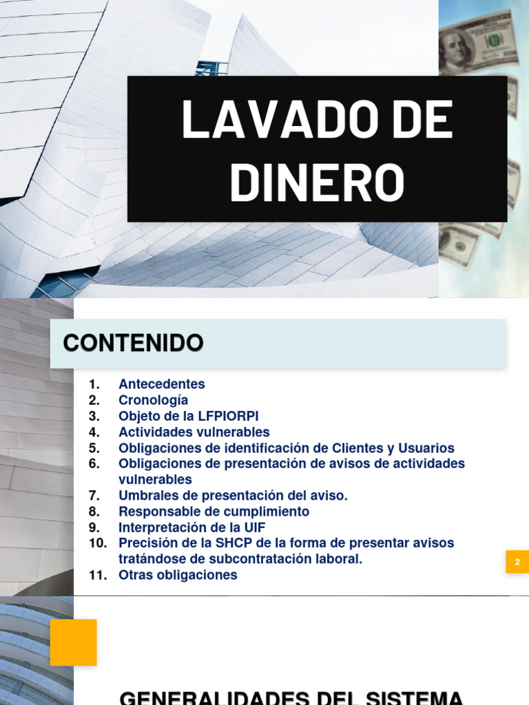 Lavado de Dinero | PDF | Lavado de dinero | Outsourcing