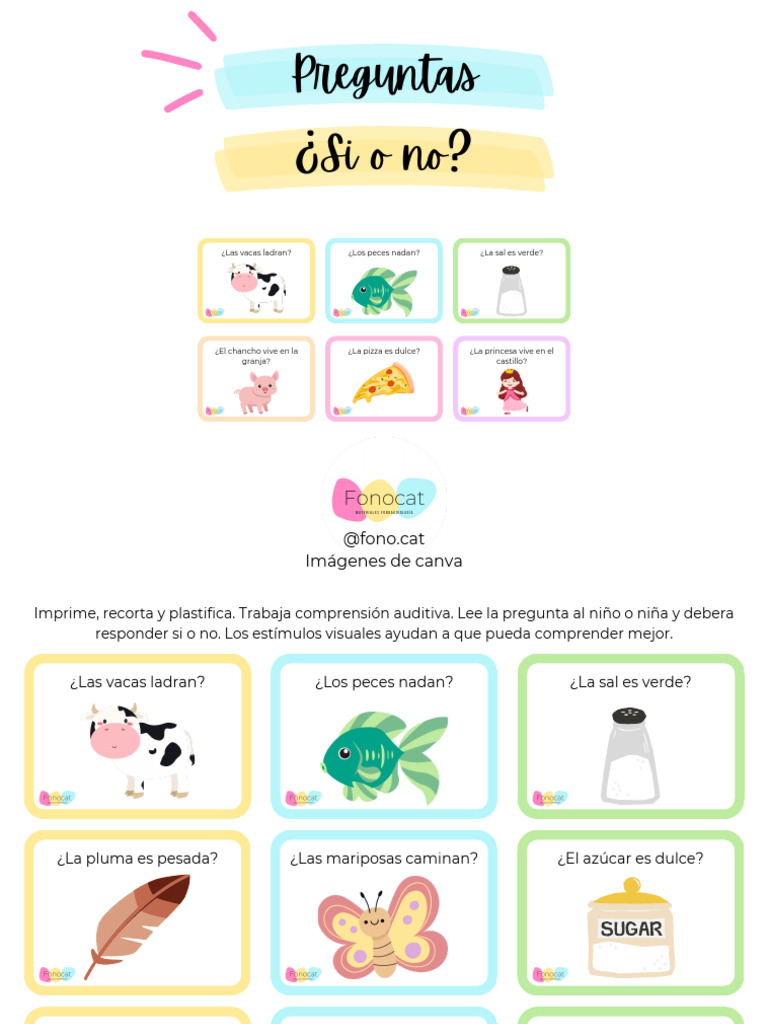 Preguntas ¿Si o no | PDF