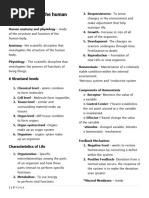 Anatomy and Physiology Cheat Sheet Scioly 2025 | PDF | Muscle ...