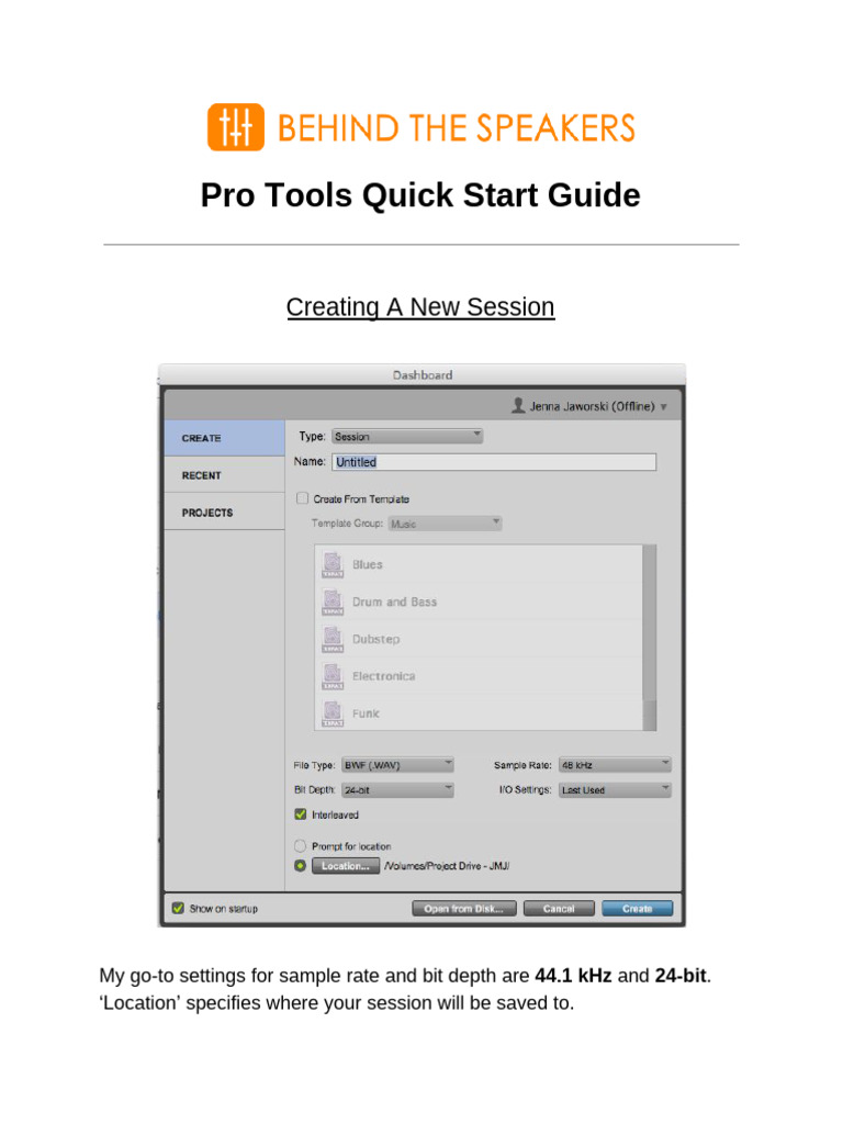 Pro Tools Quick Start Guide | Download Free PDF | Sound Technology | Computing