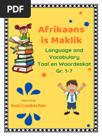 Numbers in Afrikaans 1 To 10 | PDF