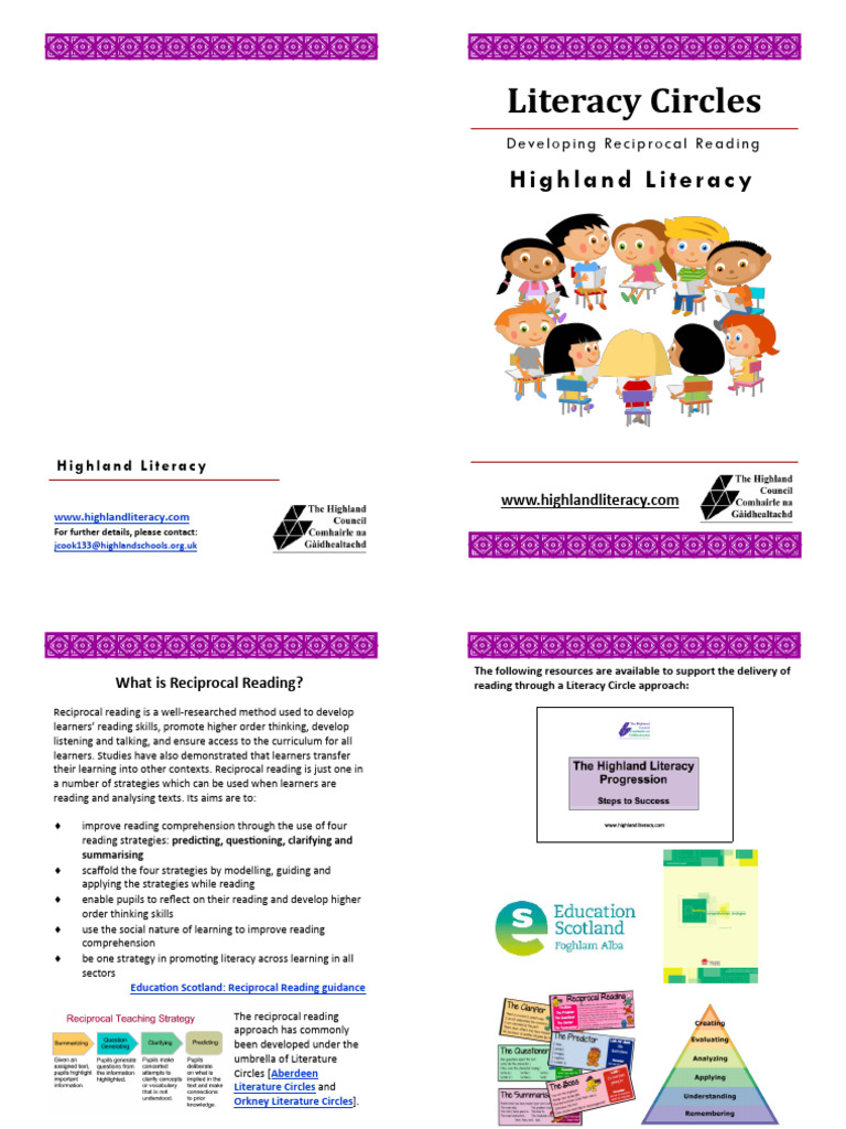 Highland Literacy Literacy Circles | PDF | Reading Comprehension | Literacy
