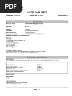 Great Value Bleach MSDS Sheet | PDF | Personal Protective Equipment | Water
