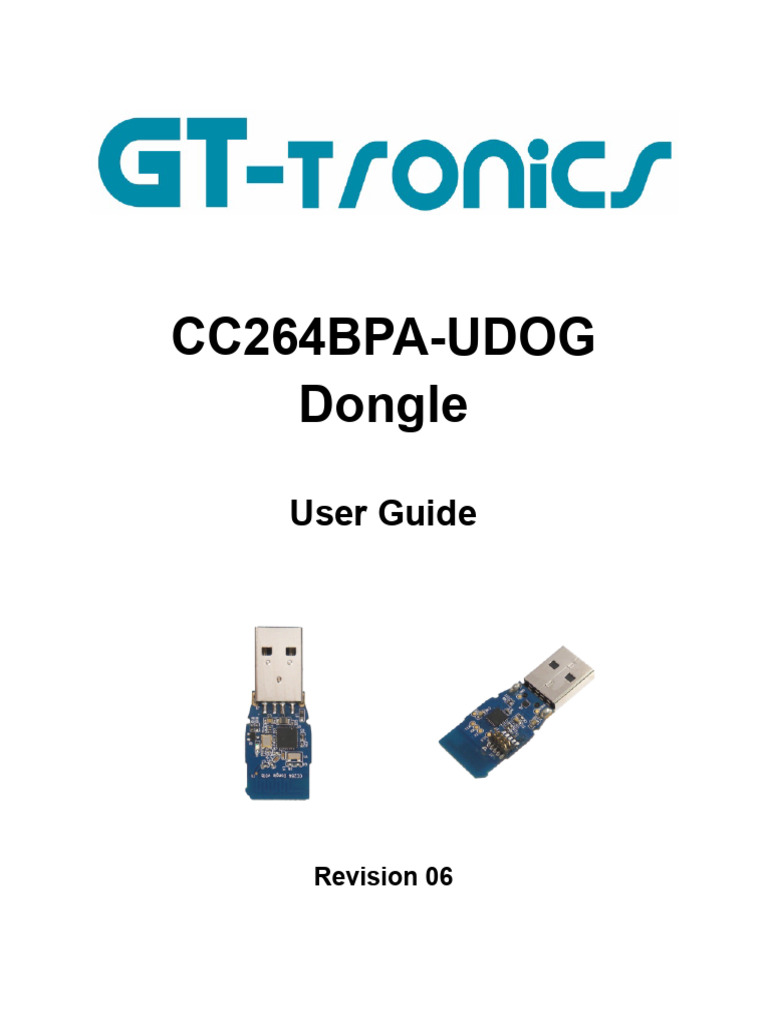 CC264BPA-UDOG User Guide r06 | PDF | Usb | Booting