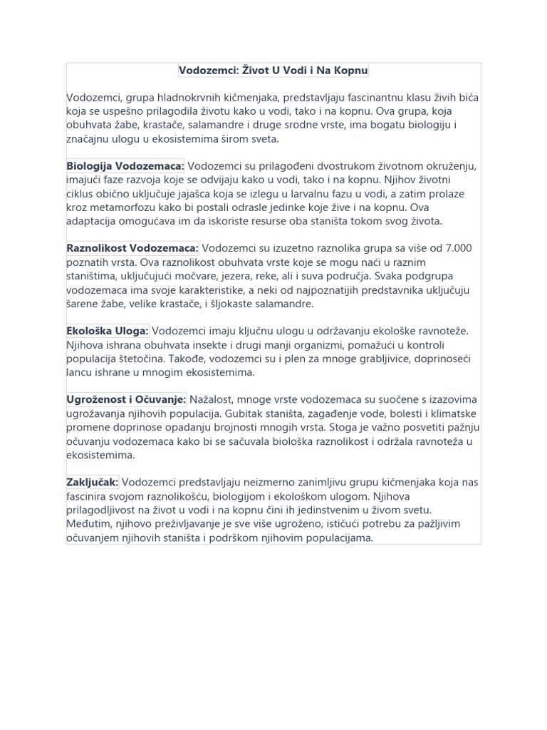 Vodozemci | PDF