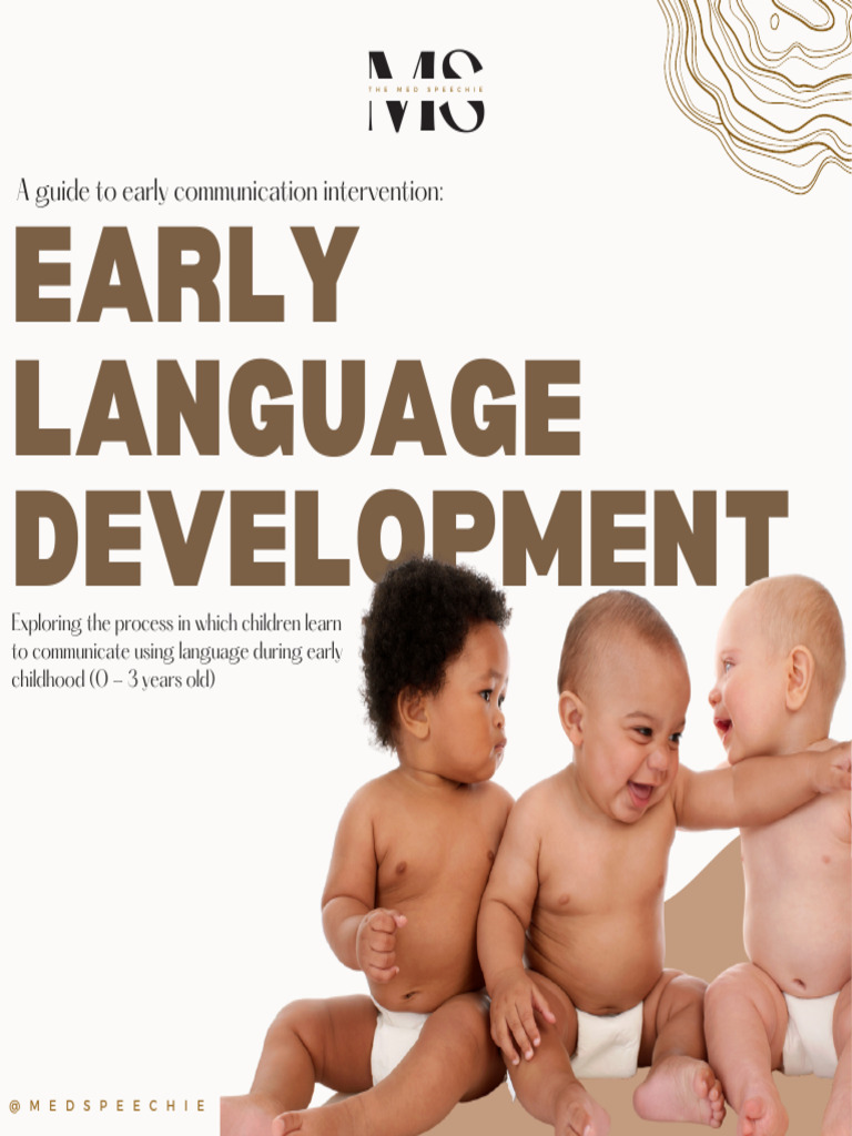 Ealry Language Development 1701492481 | PDF | Language Development | Speech