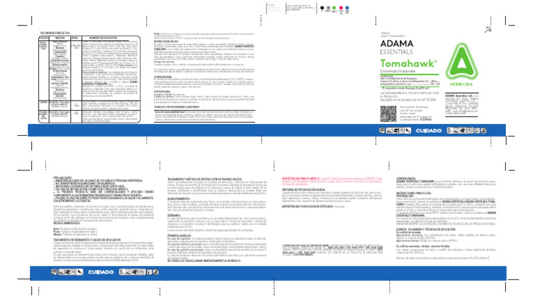 Etiqueta Tomahawk | PDF | Agua | Alimentos