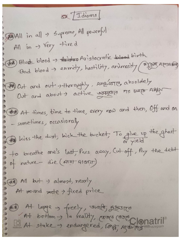 Idioms | PDF