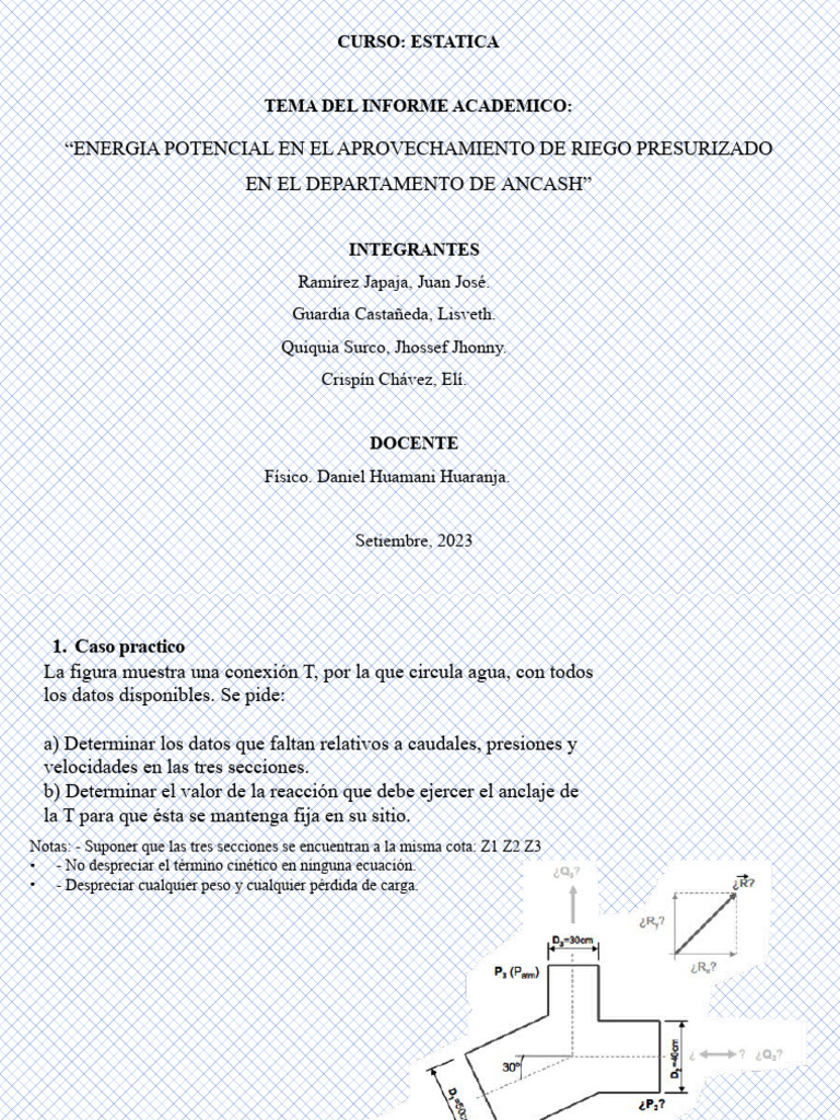 Estatica Caso Practico | PDF | Ecuaciones | Energía potencial