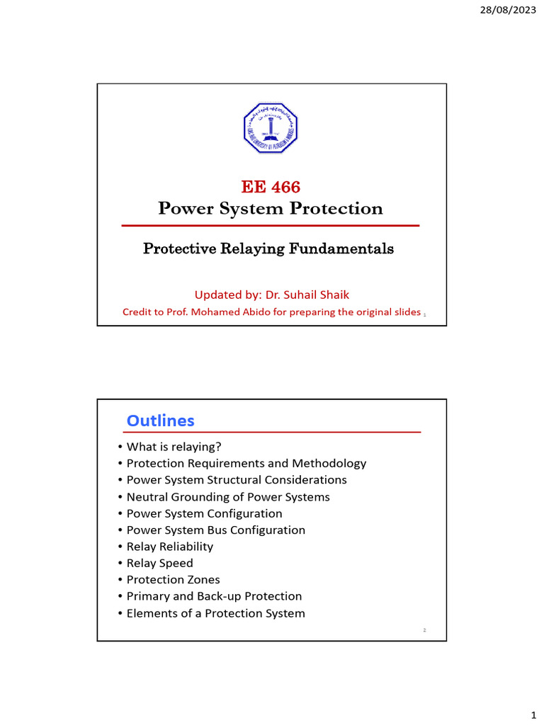 01-Protective Relaying Fundamentals | PDF | Electrical Substation ...