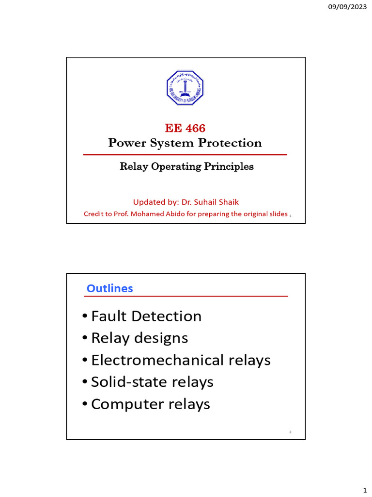 02-Relay Operating Principles | PDF