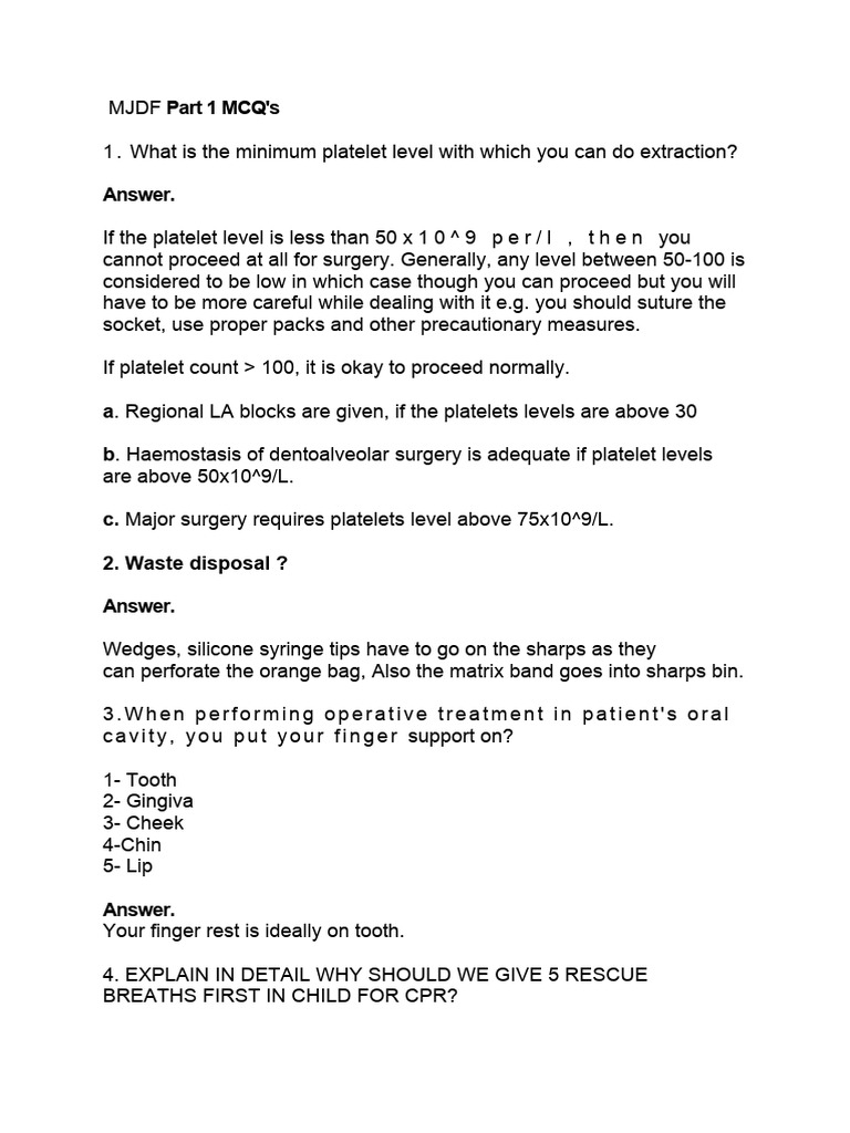 MJDF Big File Answered | PDF | Midazolam | Lymphocyte
