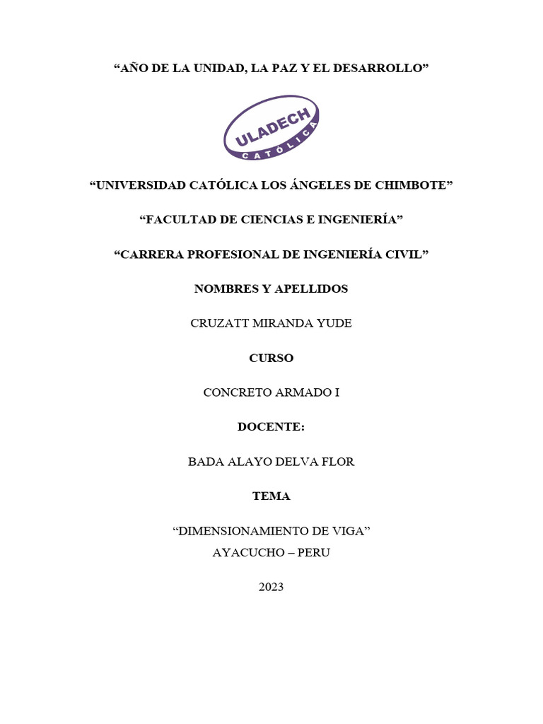 Dimensionamiento de Vigas de Concreto | PDF | Viga (Estructura) | Doblar