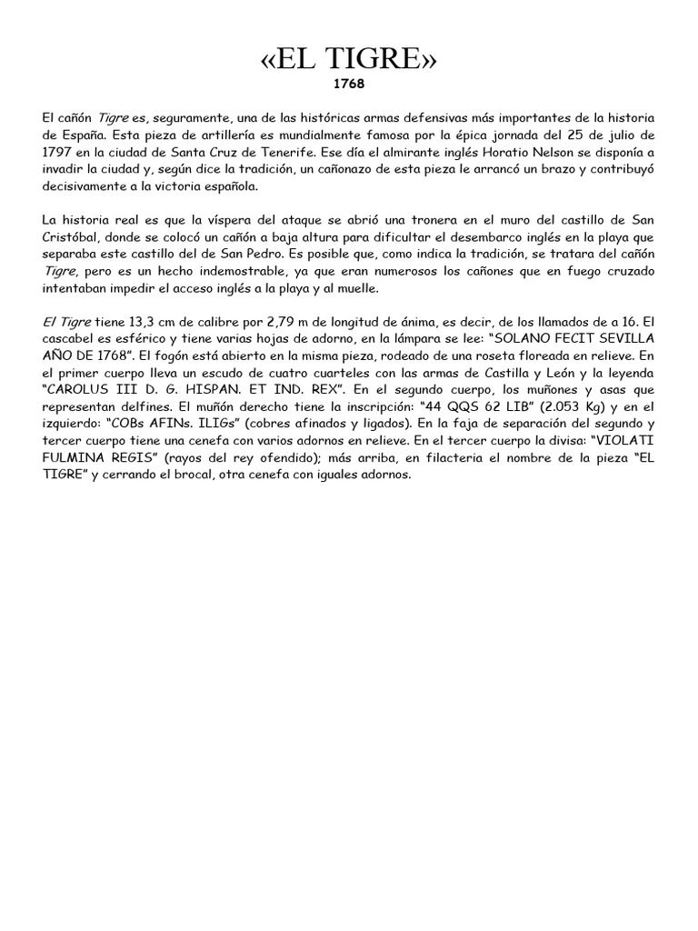 Cañón El Tigre | PDF