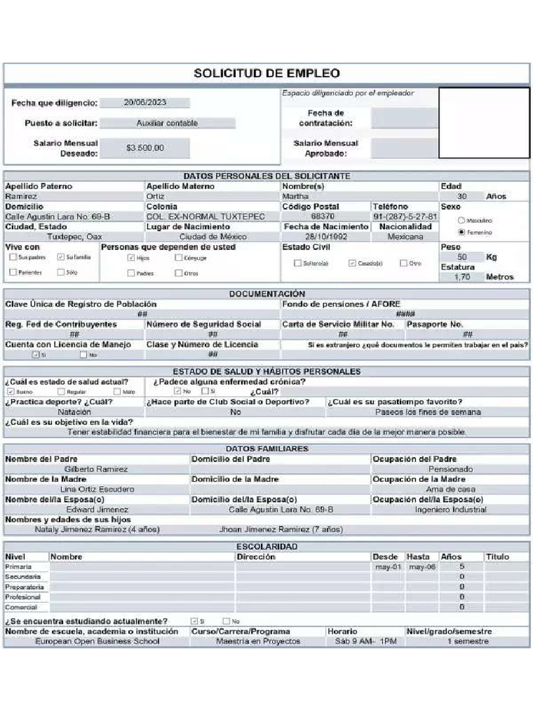 Modelos de Solicitudes | PDF