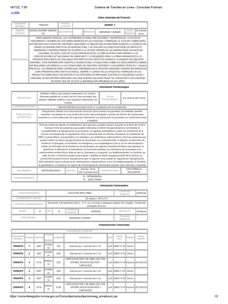 131 - Insul Glulisin 100ui-Mlx3ml Pen Apidra | PDF