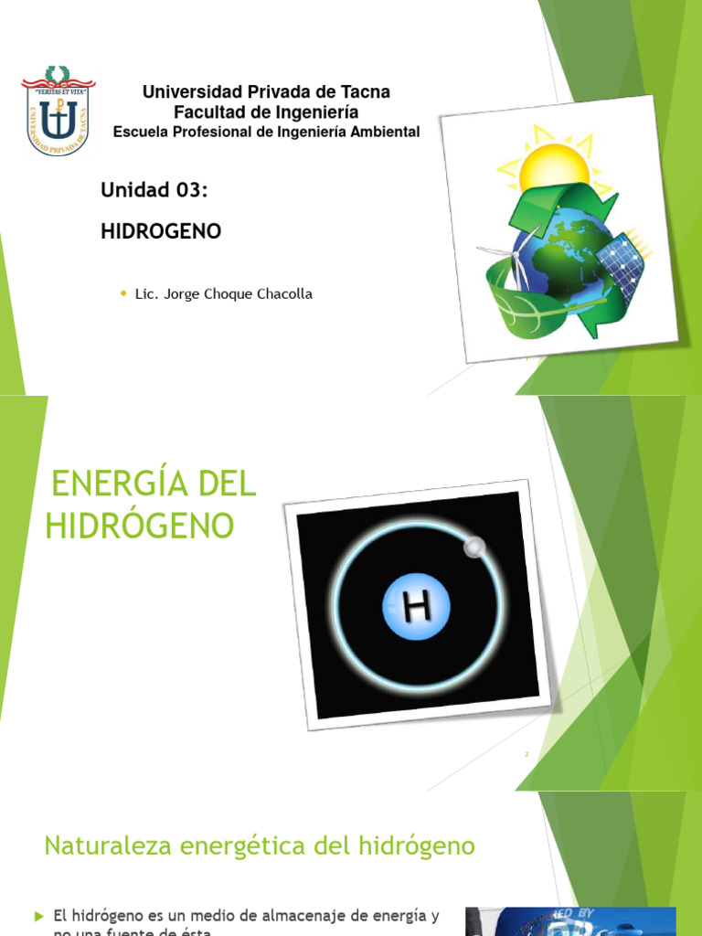 ENERGIA DEL HIDROGENO | PDF | Hidrógeno | Pila de combustible