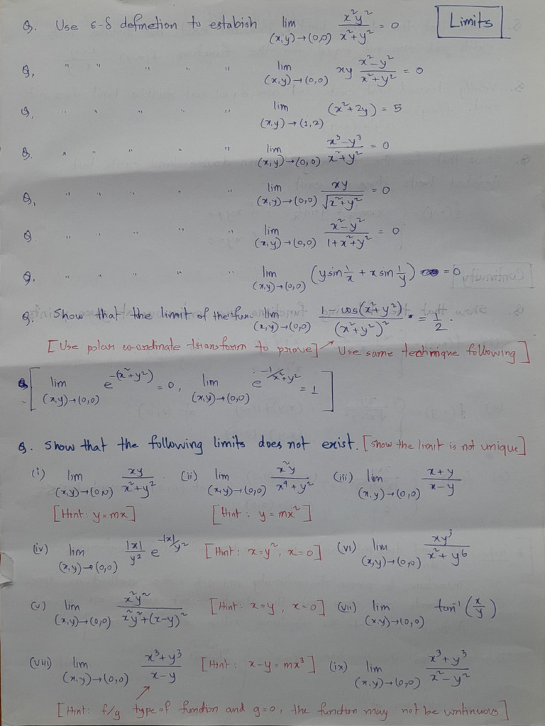 6th Dec Calculus | PDF