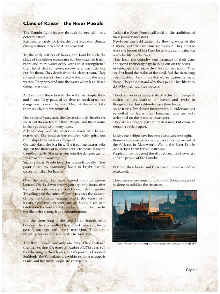 Clans of Kaiser - RiverPeople v01 | PDF