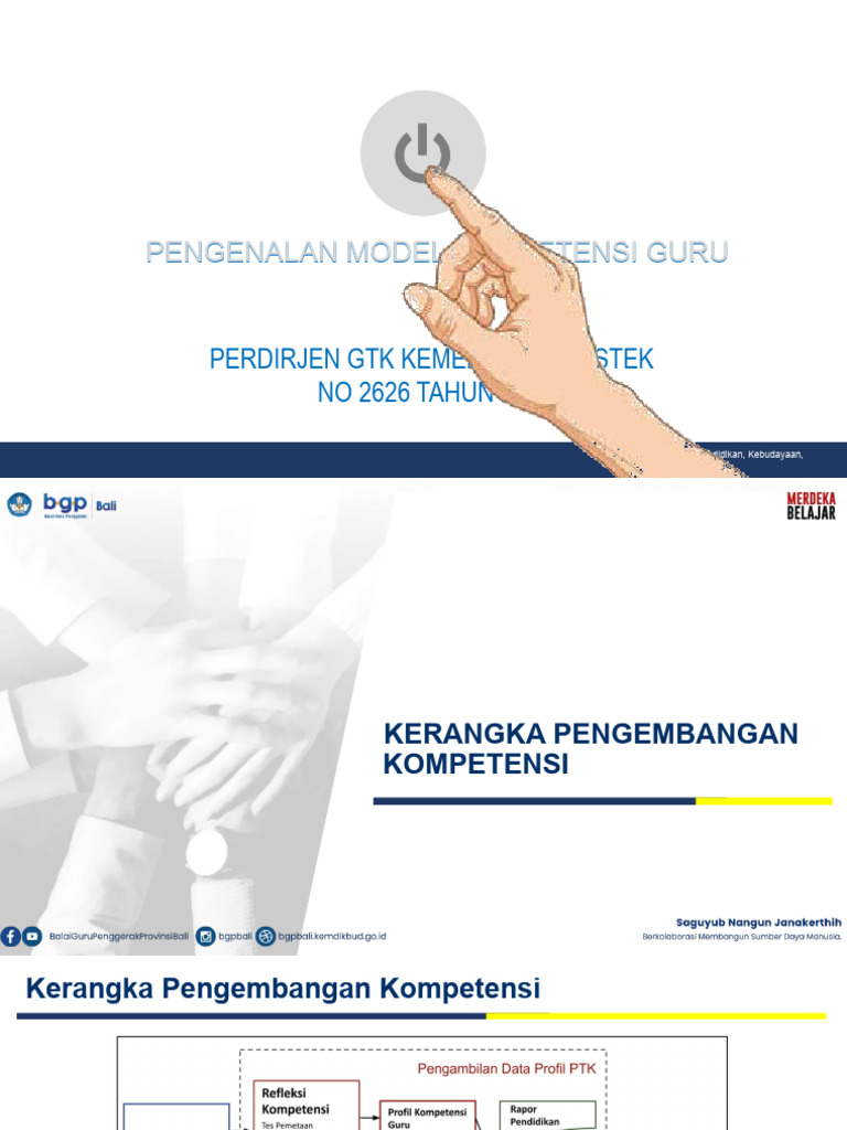 Pengenalan Model Kompetensi Guru Perdirjen 2626 | PDF