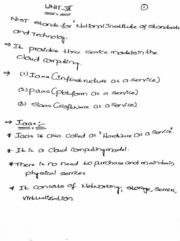 CC Unit-IV Notes | PDF