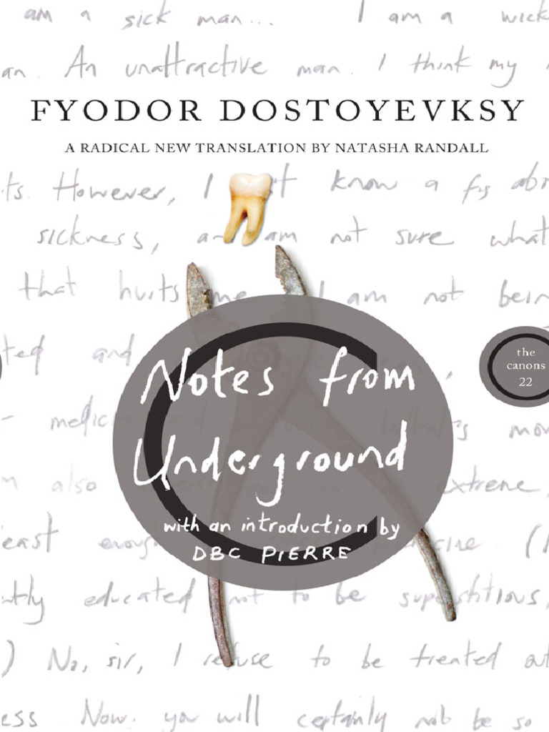 Notes From Underground - Dostoyevsky, Fyodor - 1864 - Canongate Books ...