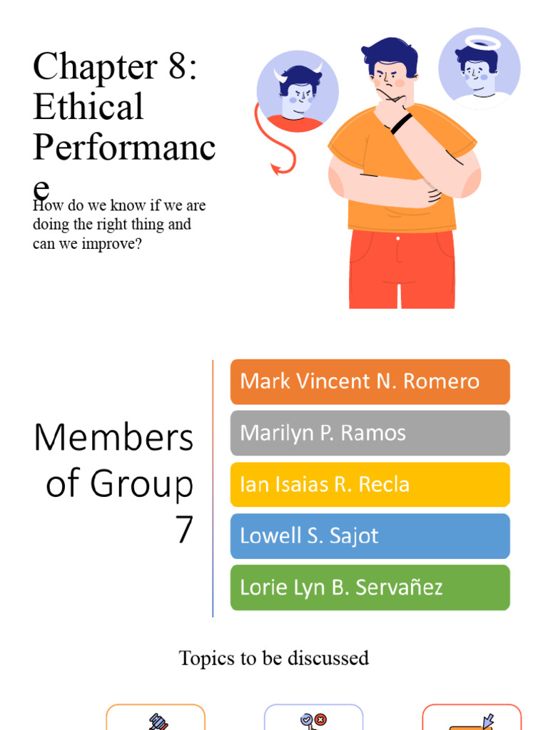 Chapter 8 - Ethical Performance (Report of Group 7) | PDF | Audit ...