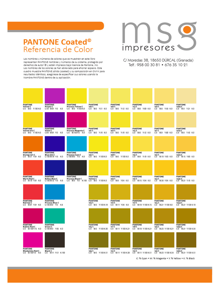 Pantones | PDF | Gráficos de computadora | Publicación