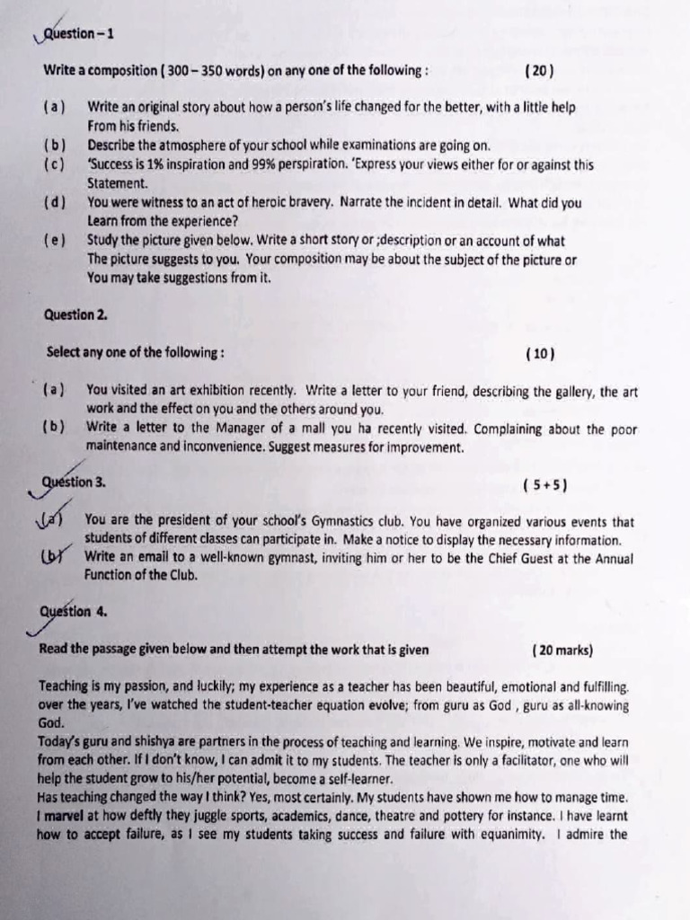 English Composition and Grammar Tasks | PDF