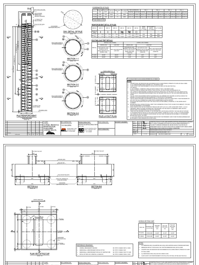 Pier and Foundation - Fo-37+655-Drawings | PDF | Deep Foundation | Geotechnical Engineering