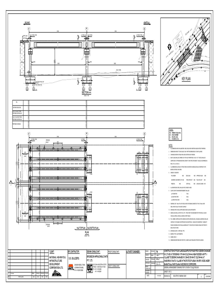 Flyover General Arrangement Drawing | PDF | Architectural Design ...