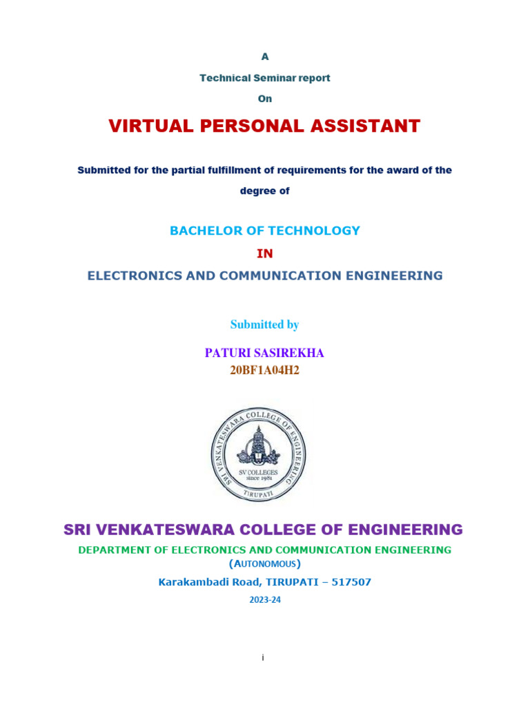 Assistant | PDF | Speech Recognition | Deep Learning