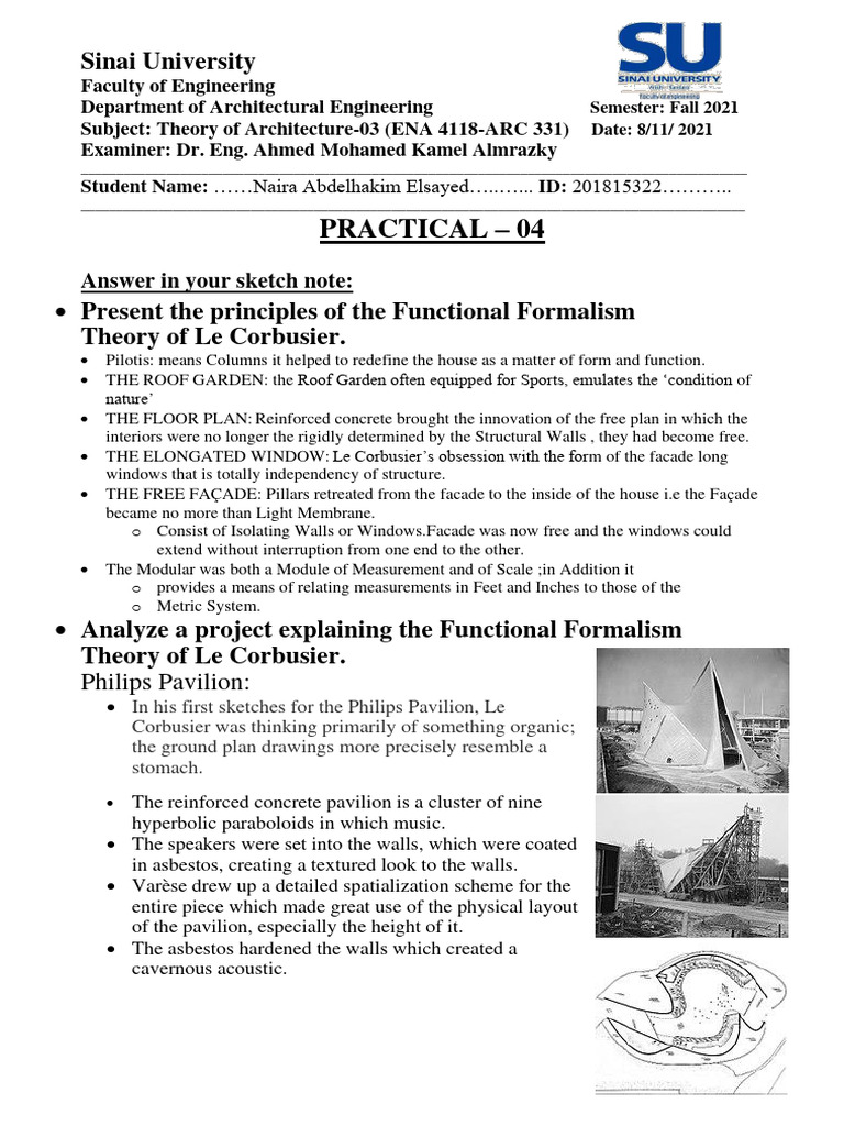 Le Corbusier's Functional Formalism Explained | PDF | Architectural ...