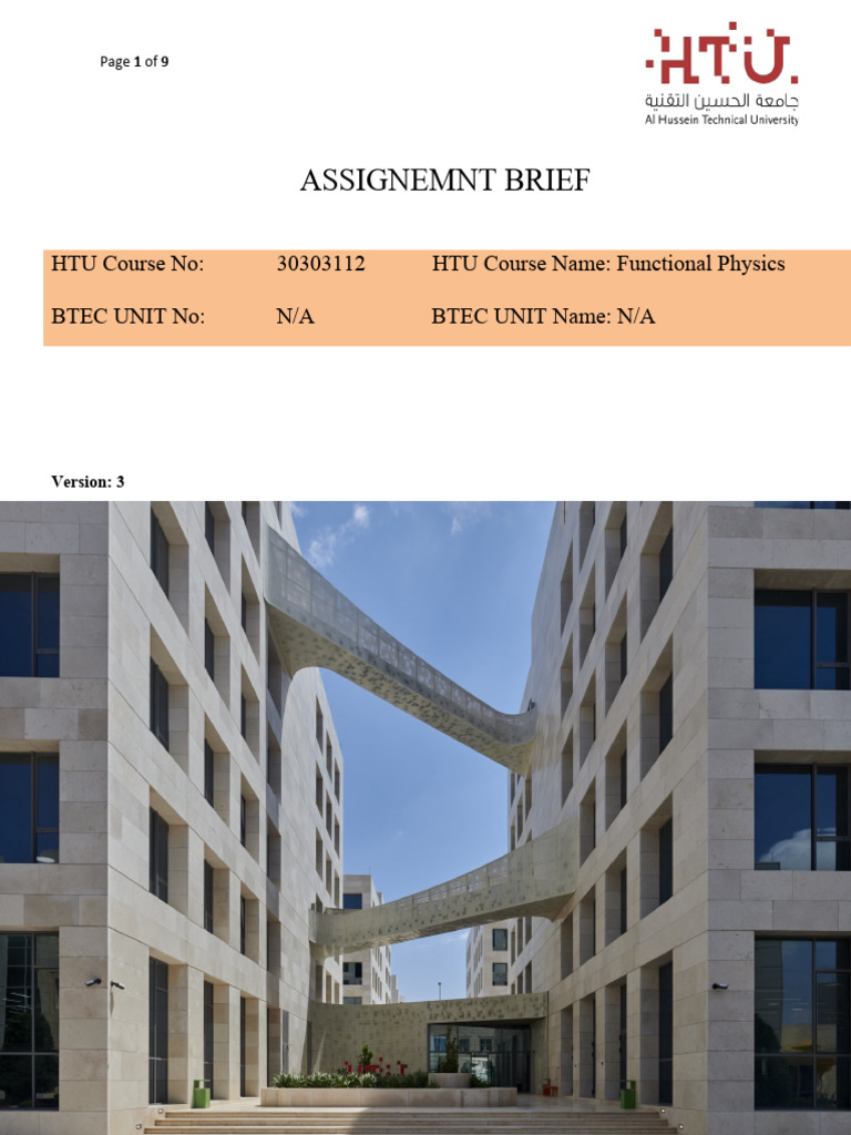 V2-Assignment Brief Form Project Fall - 23 - 24 | PDF | Velocity ...