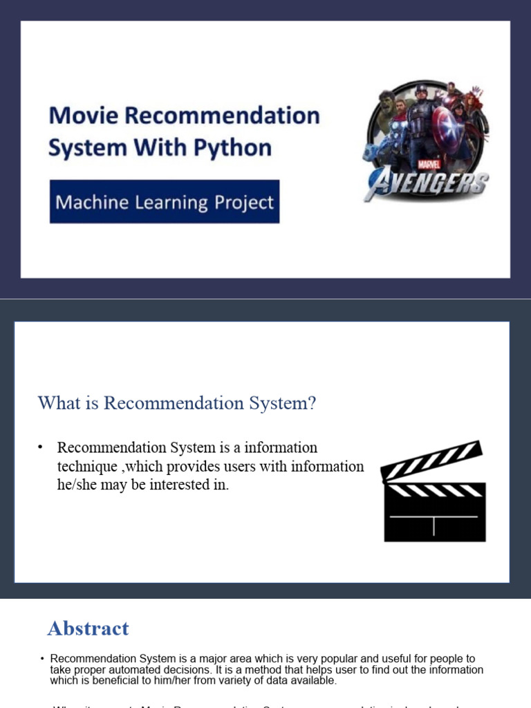 Recommendation System Pdf Information Technology Applied Mathematics