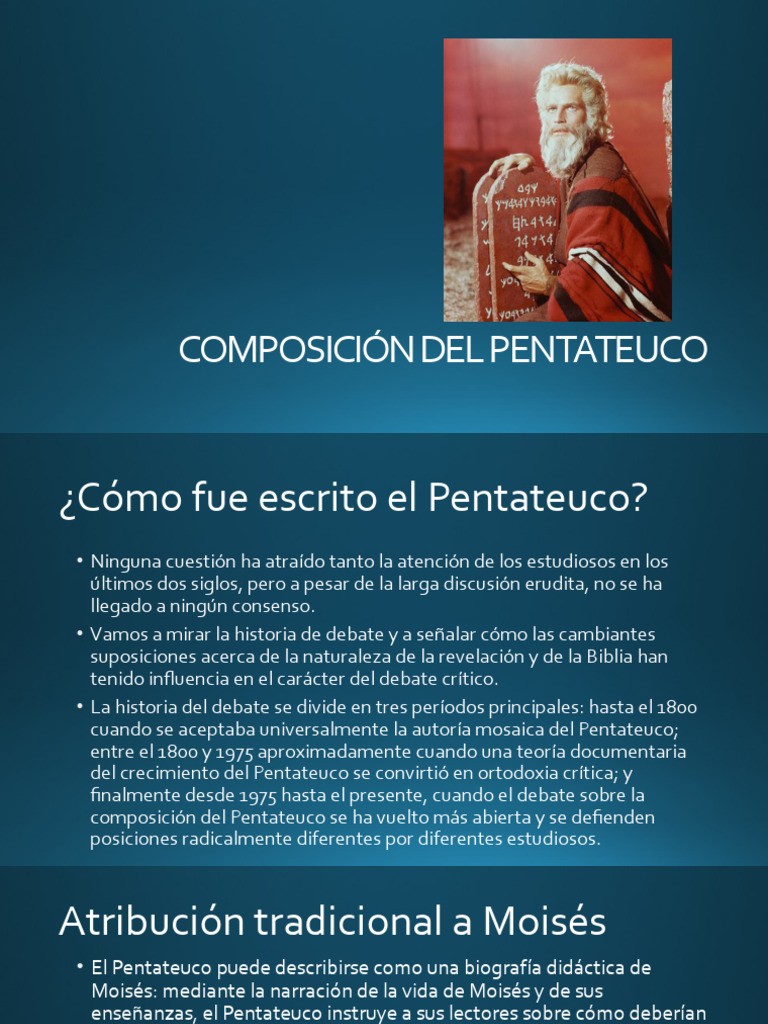 Composicion Del Pentateuco | PDF | Tora | Biblia