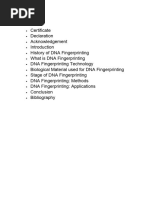 DNA Fingerprinting Class 12th Investigatory Project | PDF | Dna ...