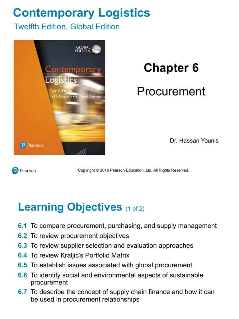 Chapter 6 | PDF | Procurement | Supply Chain