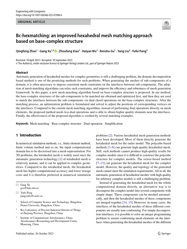 BC Hexmatching: An Improved Hexahedral Mesh Matching Approach Based On ...