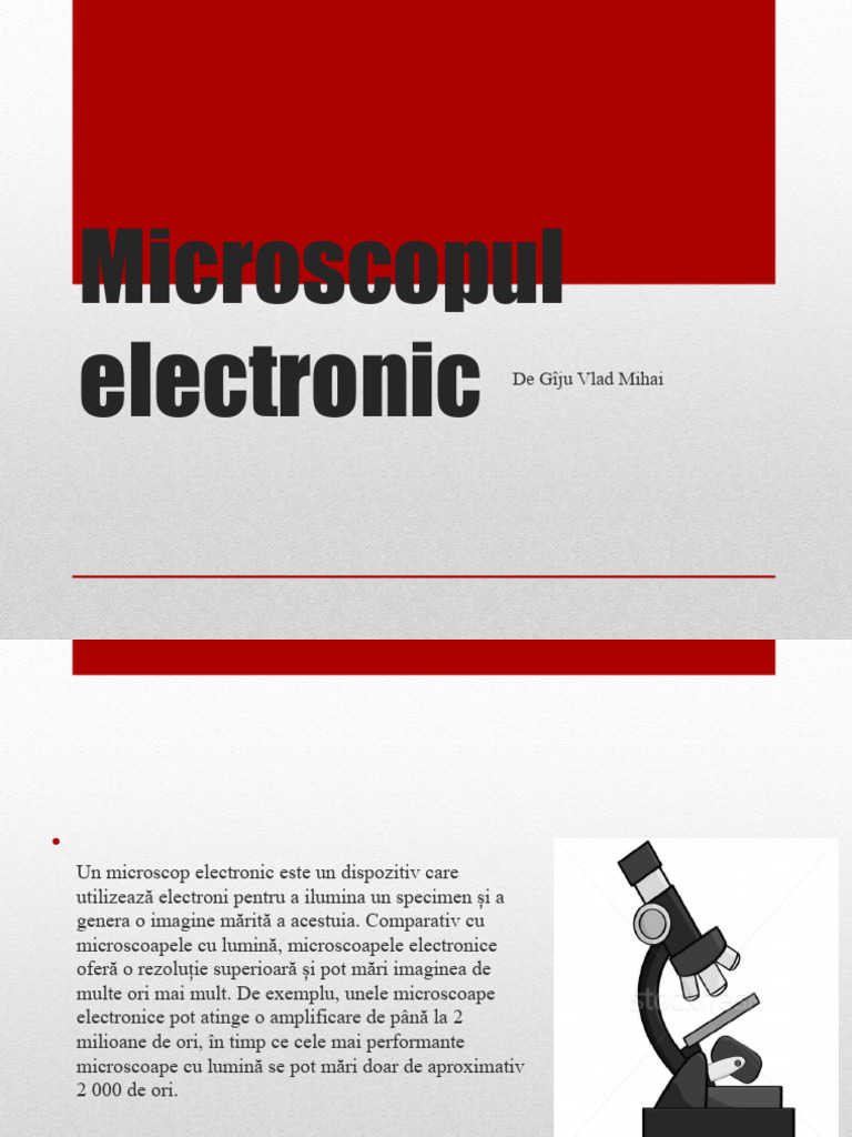 Microscopul Electronic | PDF