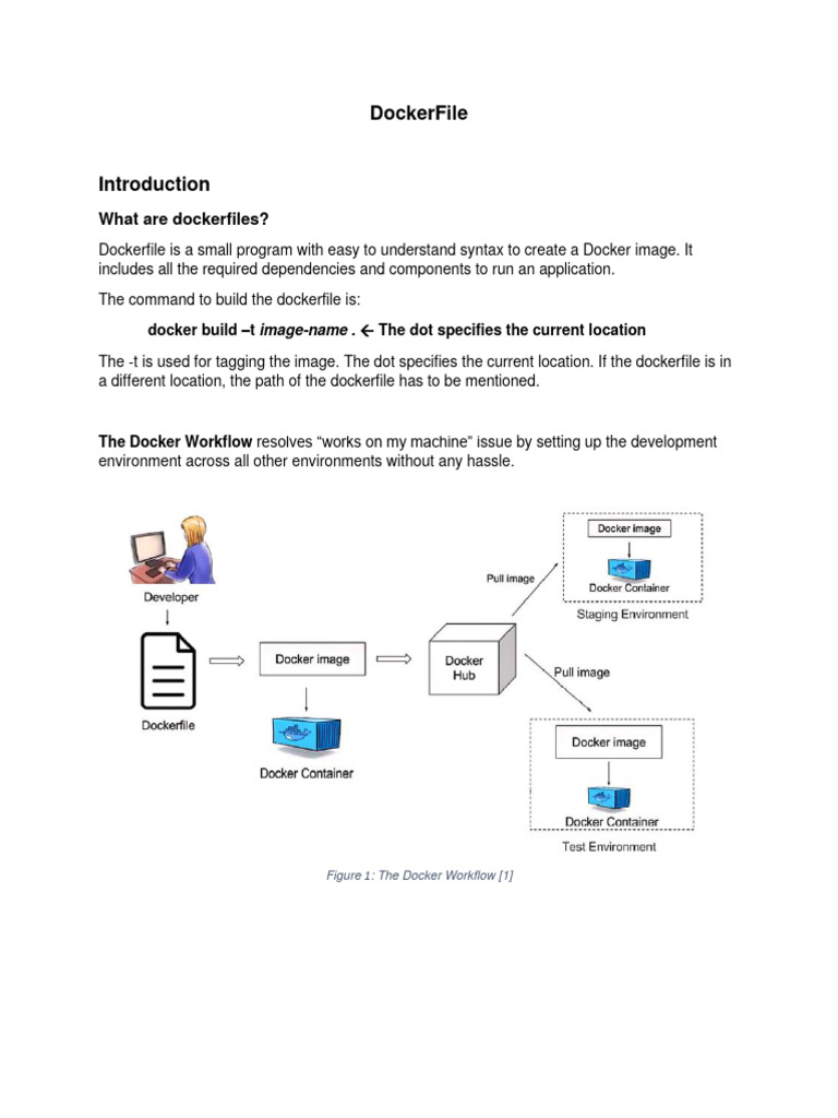 Documentation DockerFile | PDF | Command Line Interface | Software