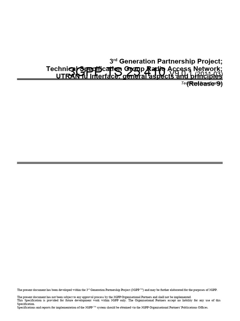 25410-901 UTRAN Iu Interface | PDF | Computer Network | Internet ...