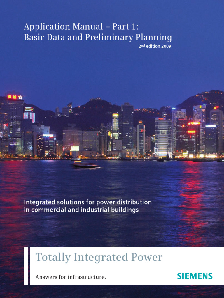 Siemens Application Manual Part 1 Basic Data and Preliminary Planning ...