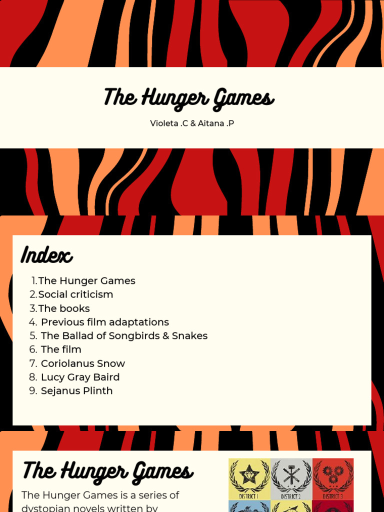 The Hunger Games Presentation | PDF | The Hunger Games