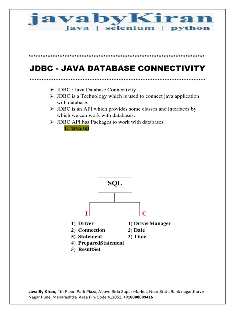 JDBC Final Lyst6065 | PDF | Data Management | Computing