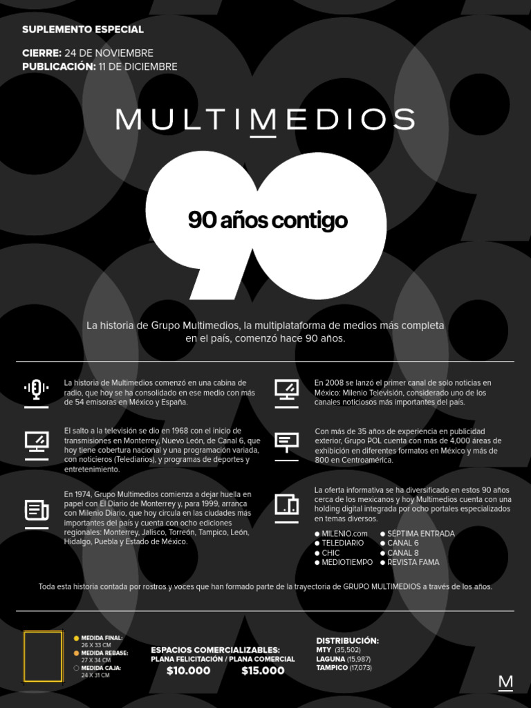 HDV Multimedios 90 Años | PDF | México | Medios de comunicación en masa