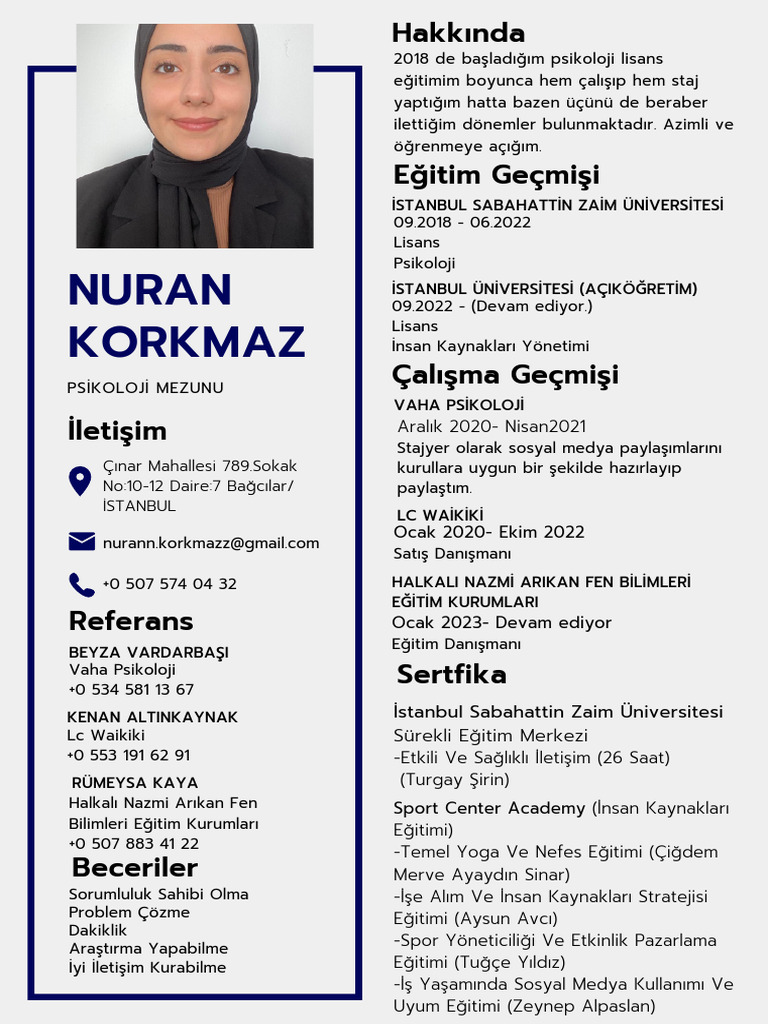 Nuran Korkmaz: İstanbul Sabahattin Zaim Üniversitesi Sürekli Eğitim ...