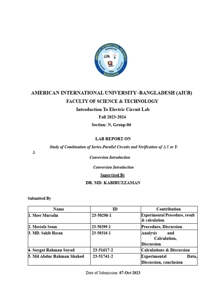 IEC - Lab-Exp-3 Solution | PDF | Series And Parallel Circuits ...