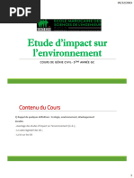 Chapitre 1 Cours Etude D Impact Sur L Environnement Eme | PDF | Environnement naturel | Étude d ...